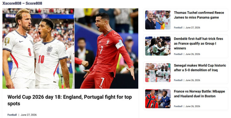 The new Score808 - Live Football Scores & Streaming